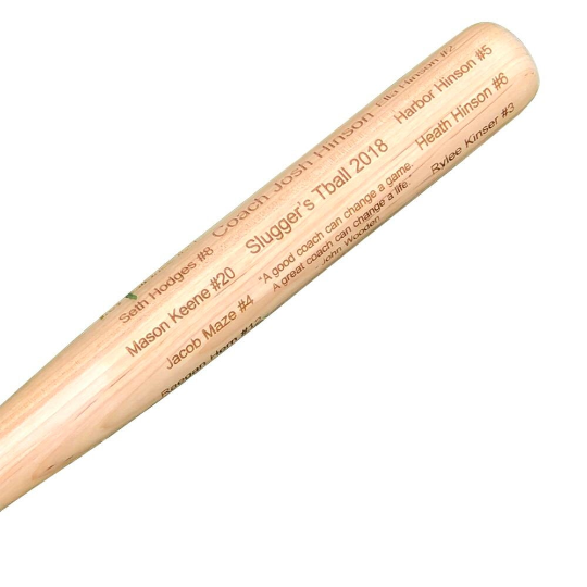 28" Engraved Baseball Bat Memento – Bird's Wood Shack & Bird's Gift Shack