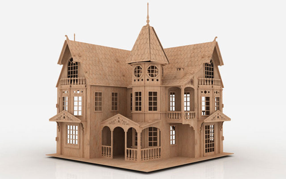 Fantasy Mansion – Easy-to-assemble Original 3D Puzzle House Kit – Bird ...